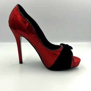 Bettie Page | Shoes | Bettie Page Shoes By Ellie Tempest Peep Toe ...